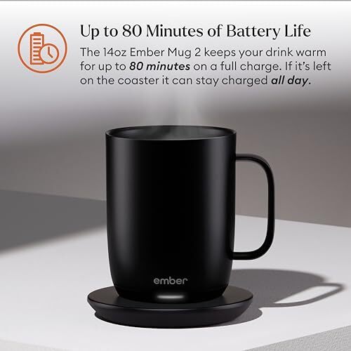 Ember Temperature Control Smart Mug 2, 14 Oz, App-Controlled Heated ...