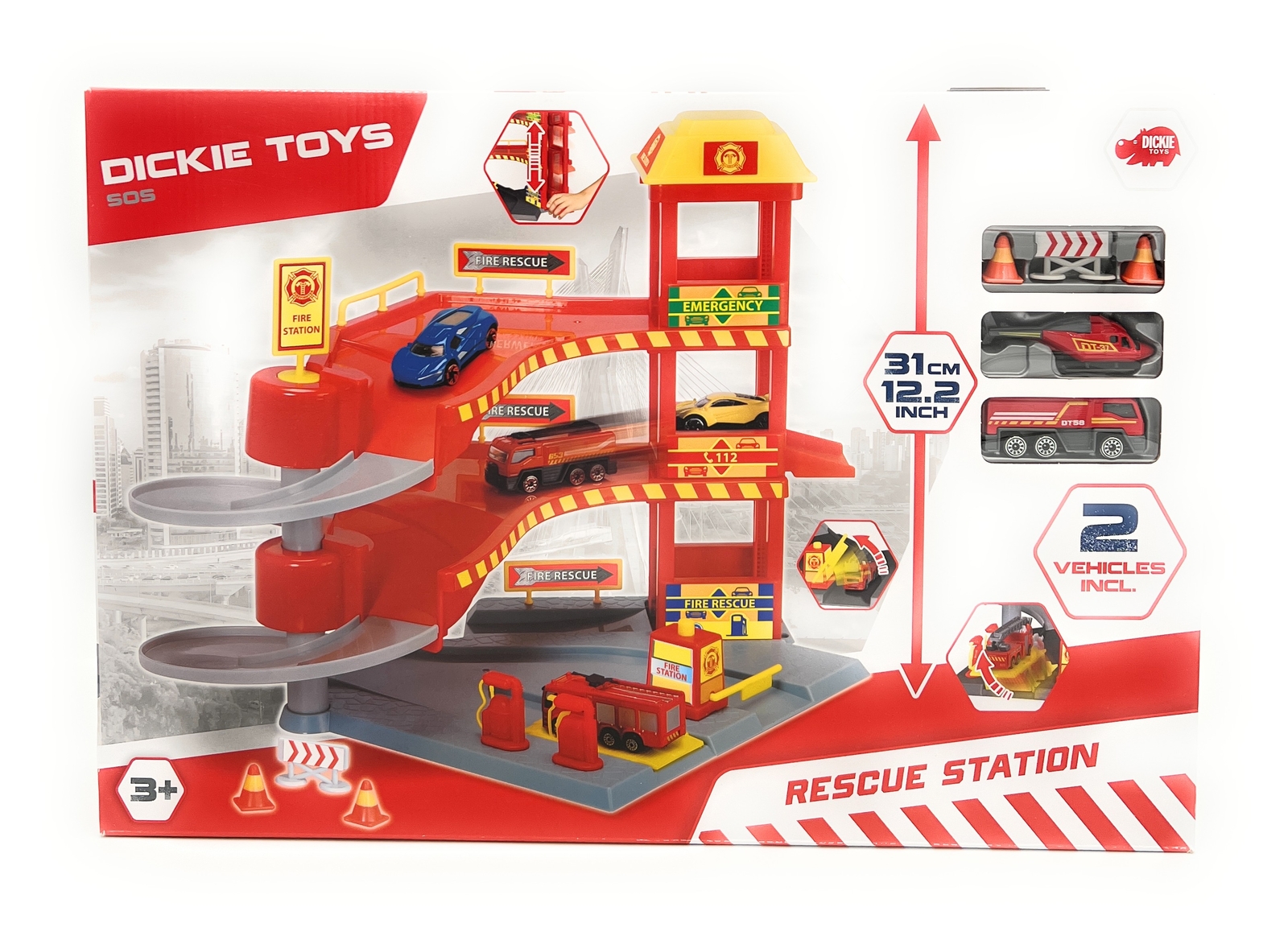 Dickie Toys Rettungsstation Parkgarage Rescue Station