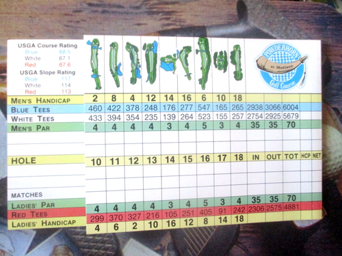 vtg - Golf Scorecard - POWDERHORN GOLF COURSE gc - Madison OH | eBay