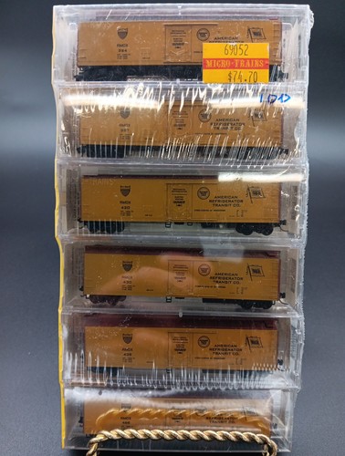 MICRO-TRAINS N SCALE MECHANICAL REEFER 6 PK AMERICAN REFRIG COMPANY ...