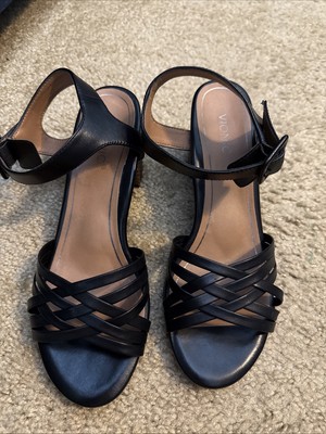 NWOB Vionic Black Peony Black Heel Sandals 8.5M | eBay