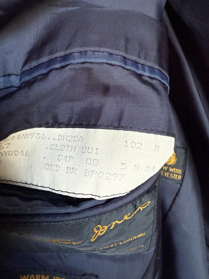 Fletcher Jones Men’s Vintage Navy Fully Lined Wool Blazer Suit Jacket ...