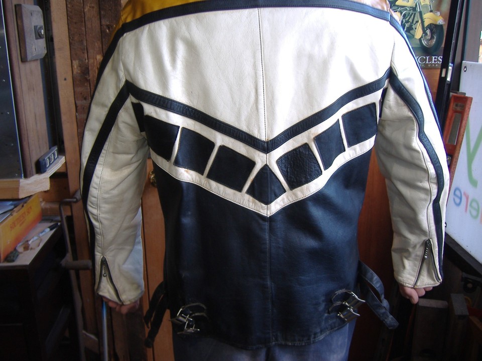 Kenny Roberts leather jacket circa 1979 vintage moto Yamaha race size ...