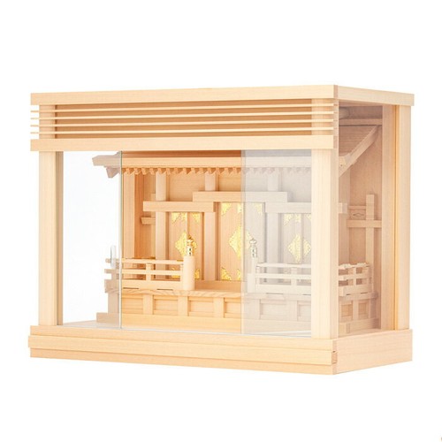 Kamidana Shinto Altar – Box-Style Cabinet with Glass Doors & Removable ...