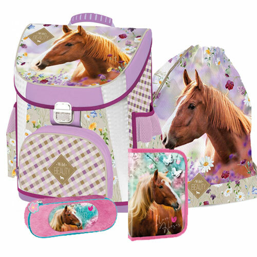 Pferde Horse Wild Beauty Schulranzen Ranzen Schulrucksack Rucksack Set ...