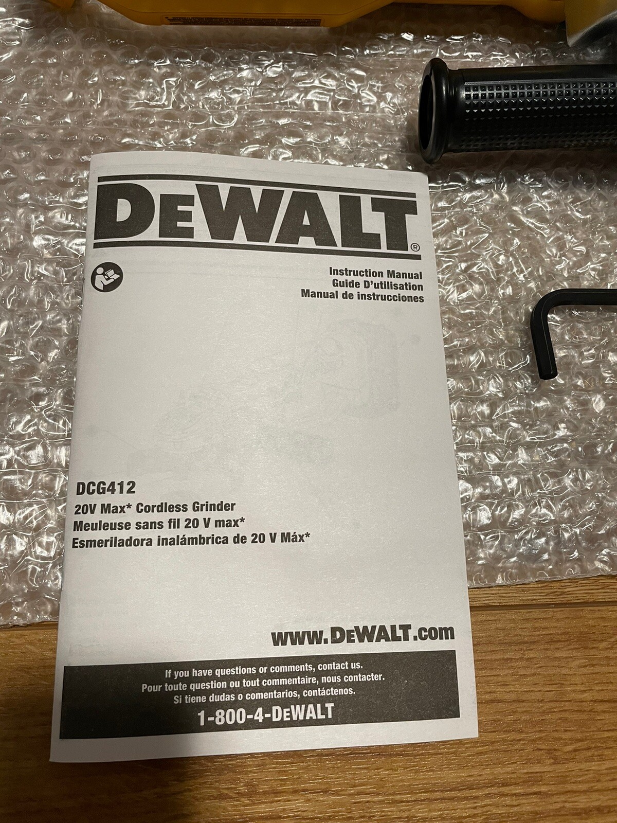 New Dewalt DCG412 20V Cordless Battery Angle Grinder 4 1/2" 20 Volt MAX ...