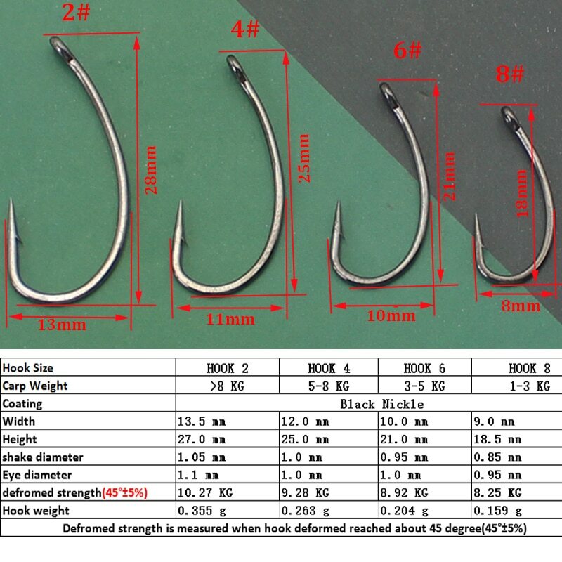 Ready Tie Carp Fishing Hook Rigs Tackle Ready Loop Link Pack ...