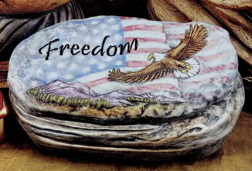 Kimple CPI 3272 Ceramic Slip Mold Eagle Freedom Slab for Garden Stone ...