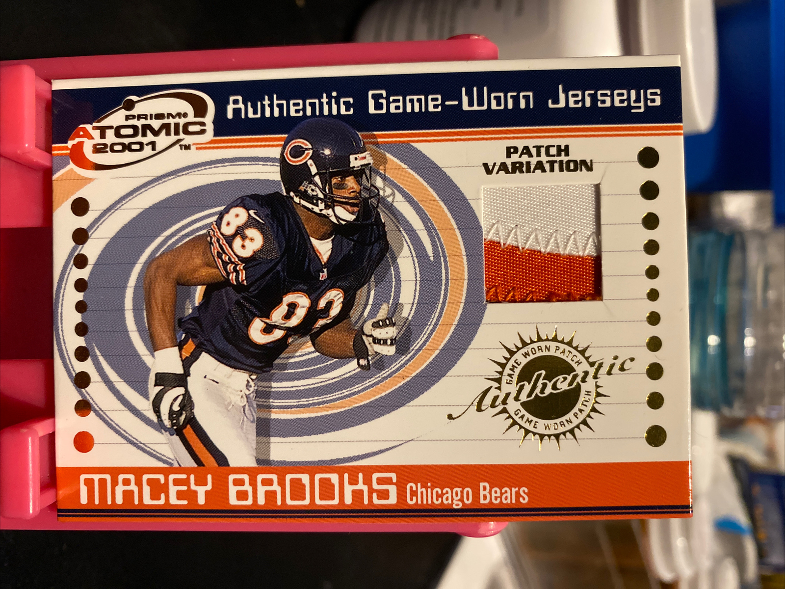 2001 Atomic - Macey Brooks - Patch Variation #15 - (Chicago Bears) | eBay