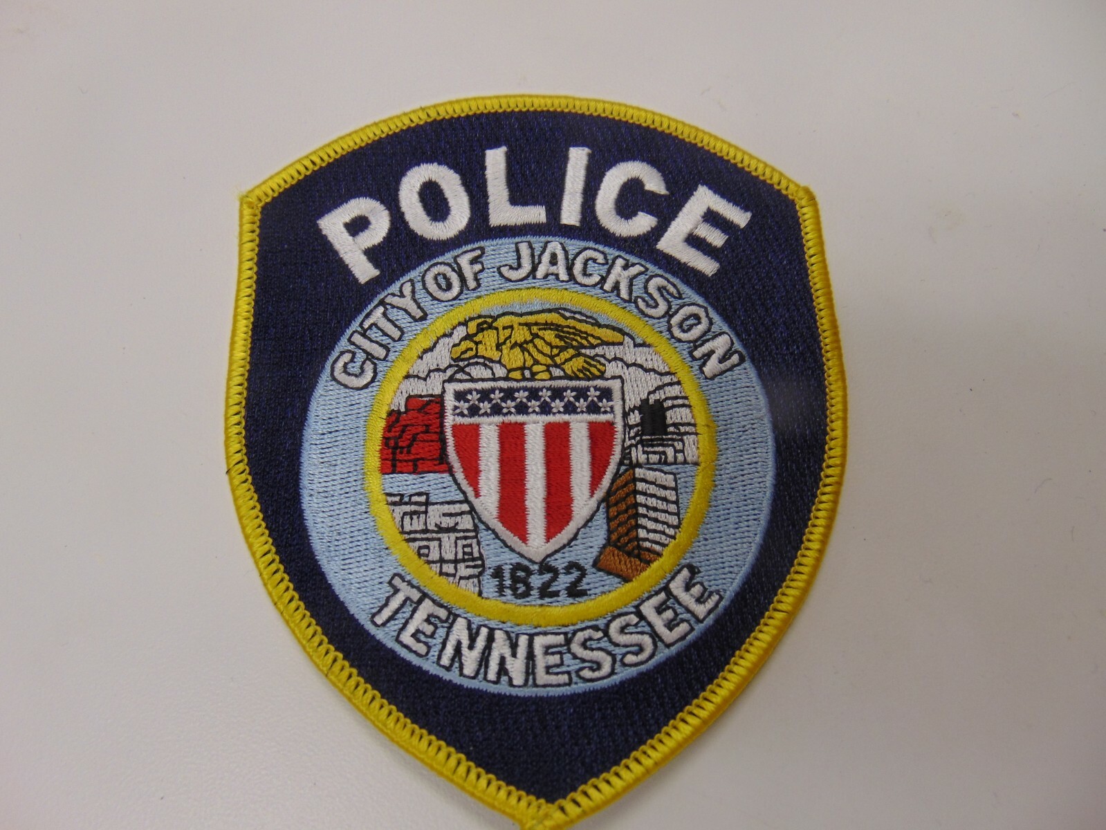 LAW ENFORCEMENT PATCH POLICE OLDER ORIGINAL CITY OF JACKSON TENNESSEE ...