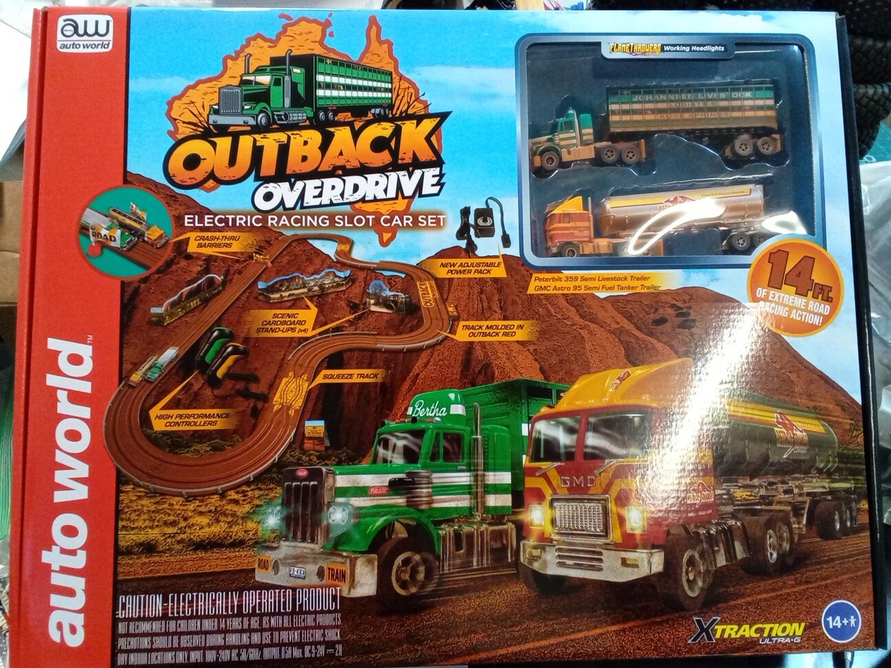 Auto World Outback Overdrive 14' HO Slot Car Set - SRS352 for sale ...