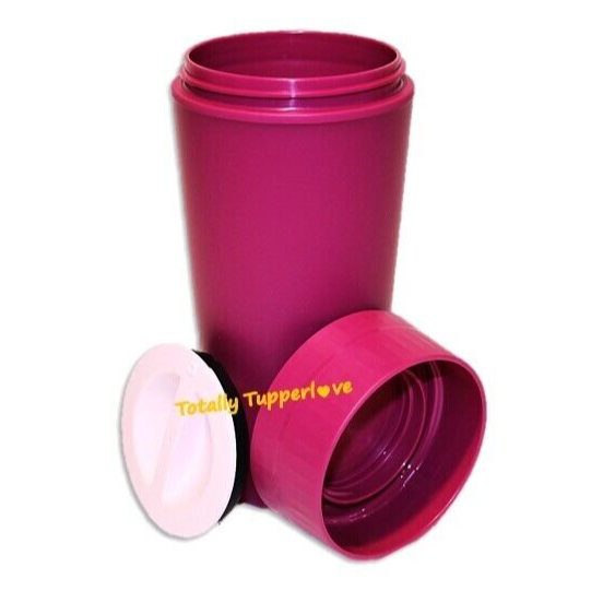 Tupperware Commuter Mug Insulated 16 oz. Tumbler Travel Cup Purple ...