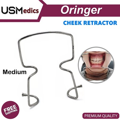 Oringer Lip & Cheek Retractor Self Dental Retaining Metal Wire Medium ...