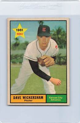 1961 Topps #381 Dave Wickersham Athletics VG/EX *DA-C5151 | eBay