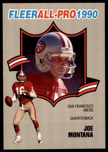 1990 Fleer All-Pro Joe Montana San Francisco 49ers #1 | eBay