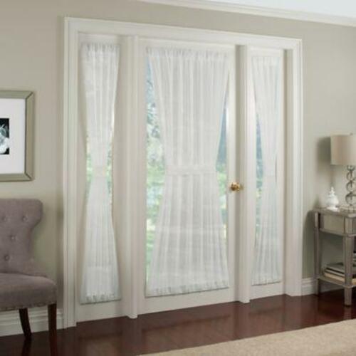 Crushed Voile Rod Pocket 72-inch Side Light Window Curtain Panel In ...