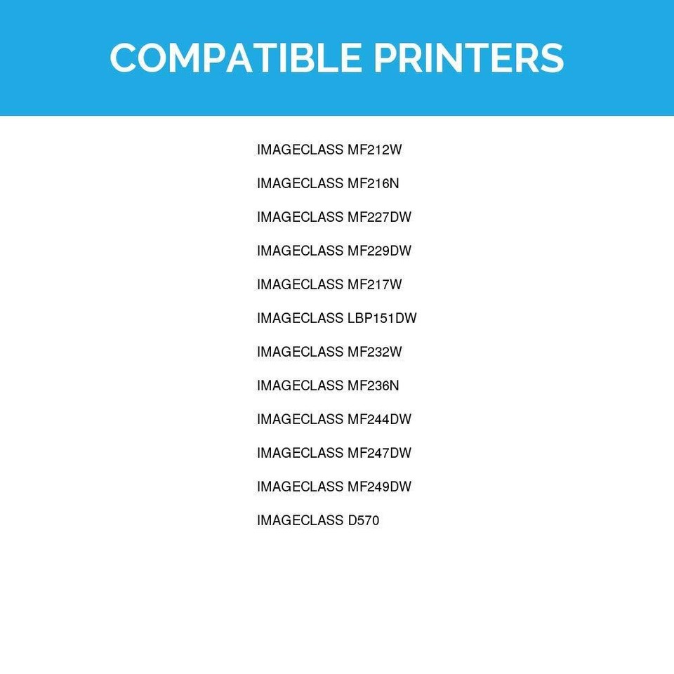 CRG137 for Canon 137 Toner Cartridge ImageClass MF227dw MF212w MF232w ...