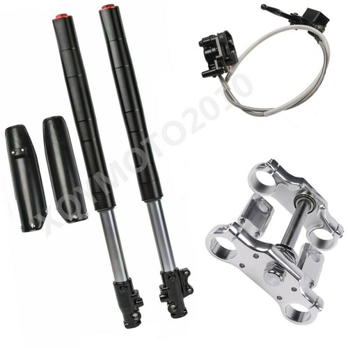 Front Forks Triple Tree Clamp Disc For 110cc 125cc Dirt Pit Bike SSR ...