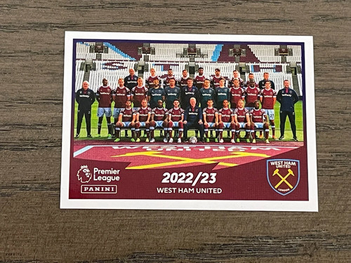 2023 Panini Premier League Stickers Team Photo #586 West Ham United (A ...