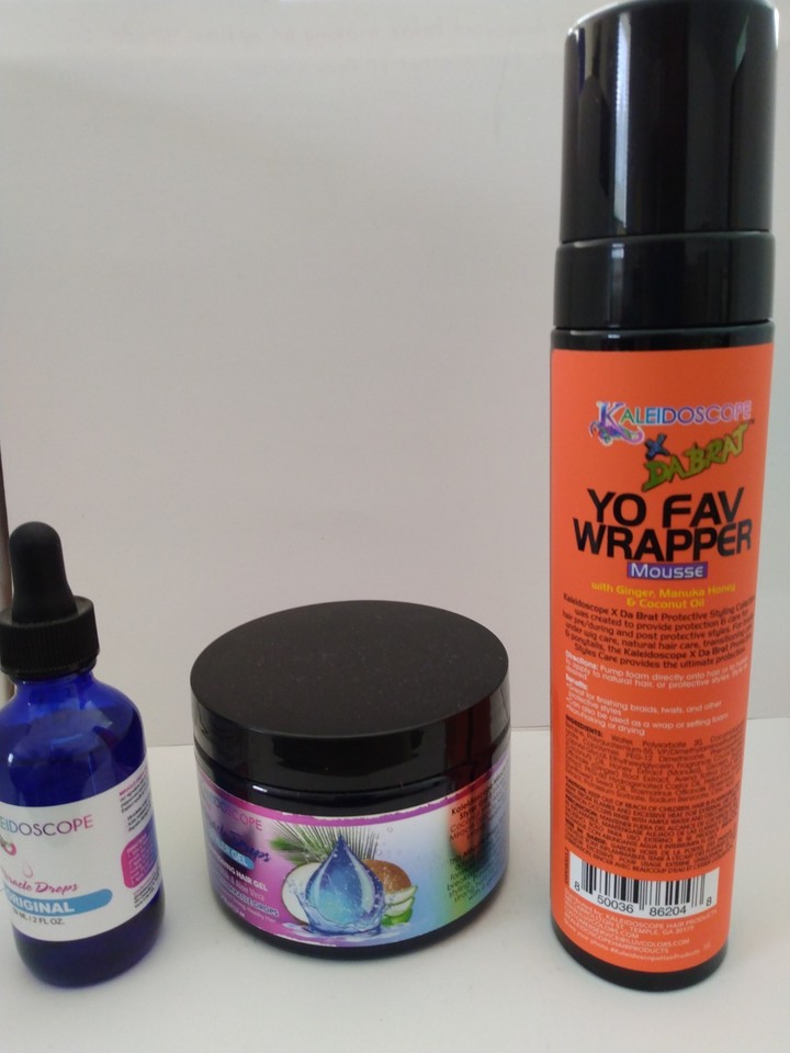 Kaleidoscope Miracle Drops Styler Gel 3 Unit Set Edge Control, Mousse ...