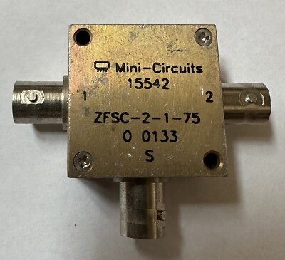 Mini-Circuits ZFSC-2-1-75 Power Splitter / Combiner 0.25-300MHz 75 Ohm ...