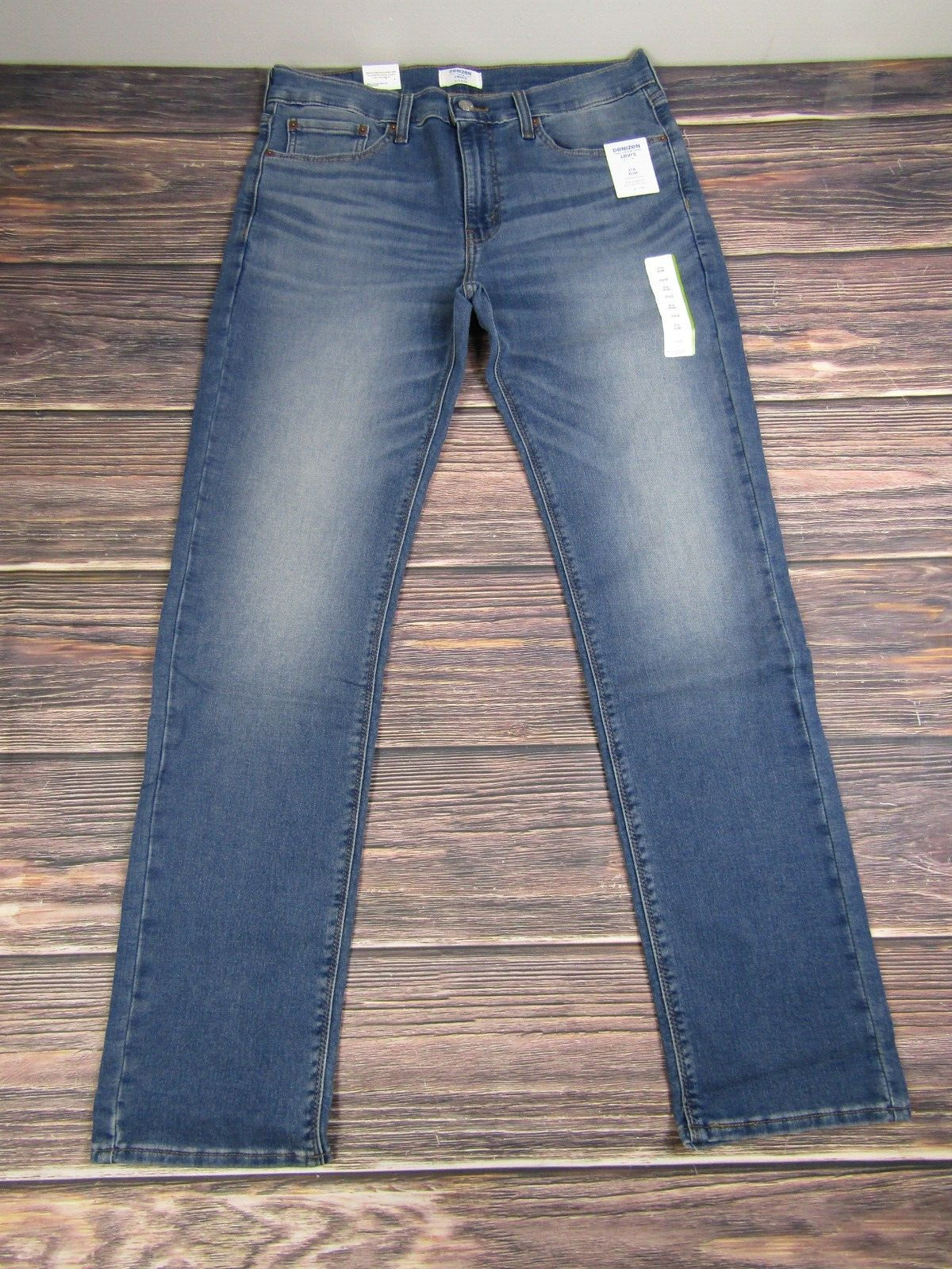 Denizen Levi's NEW NWT Mens 33x32 216 Slim Fit Blue Denim Jeans Medium Wash