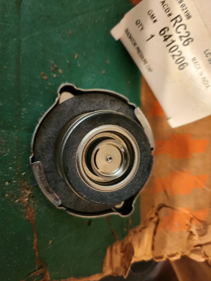 1960-1972 NOS Corvette AC Delco Radiator Cap GM 6410206 Replacement | eBay