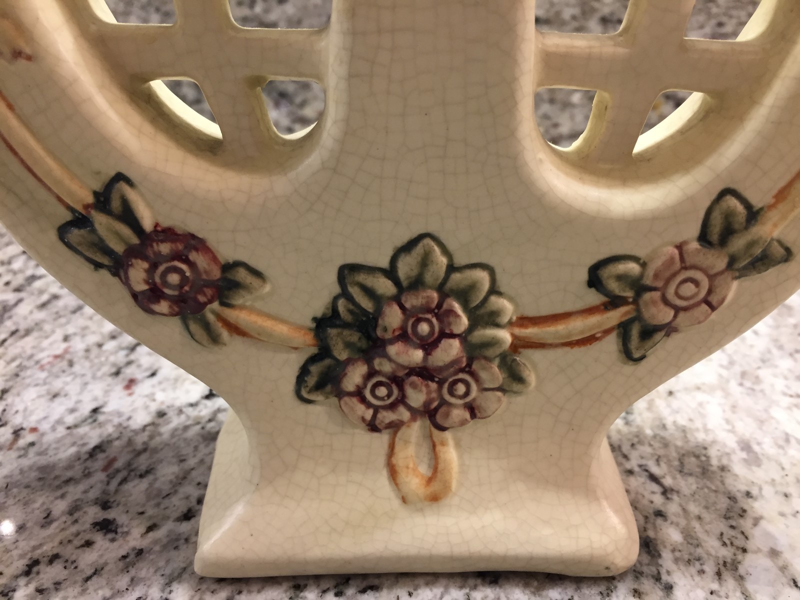 Antique Weller Pottery Roma Triple Vase 1914-1920’s Creamware | eBay