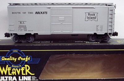 WEAVER 3-RAIL ROCK ISLAND EXPRESS 40’ PS-1 BOXCAR! O SCALE FREIGHT ...