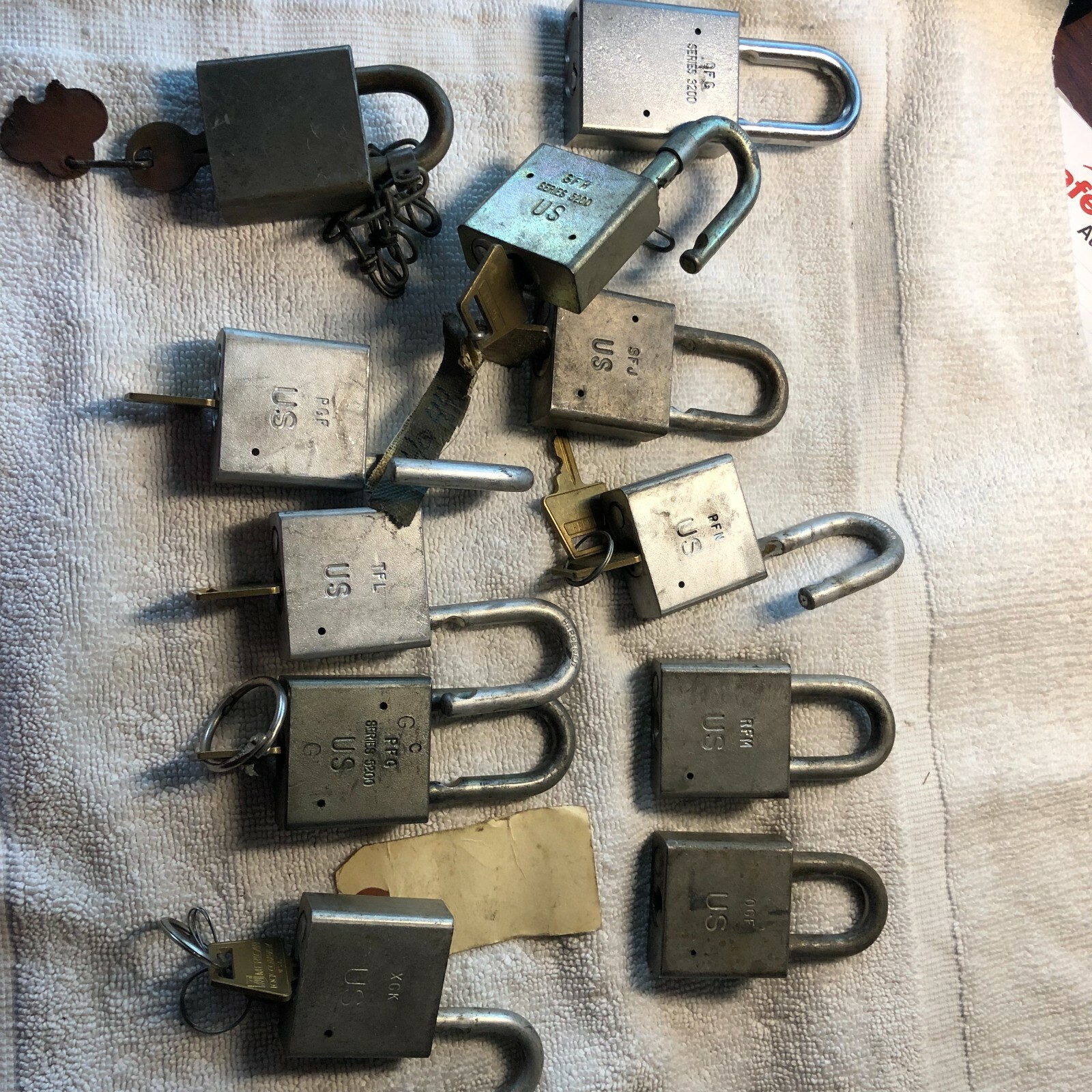 Vintage US American Lock Package of 11 locks total 8 w keys | eBay