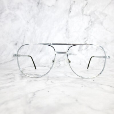 Viva Mod.1016 WS Eyeglasses Silver Aviator Full Rim Frame 56-17-140 | eBay
