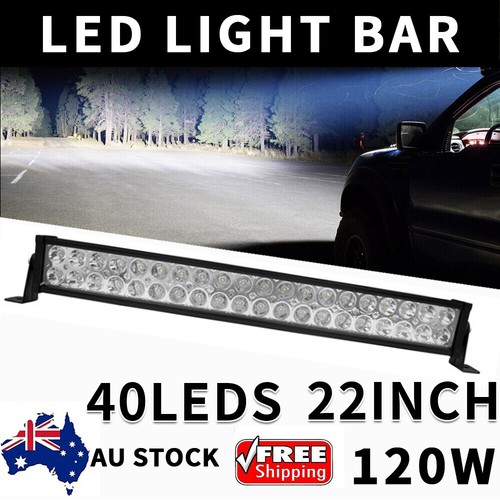 22" inch 1200W Led Light Bar Dual Row Spot Flood Combo Work 4WD Truck ...