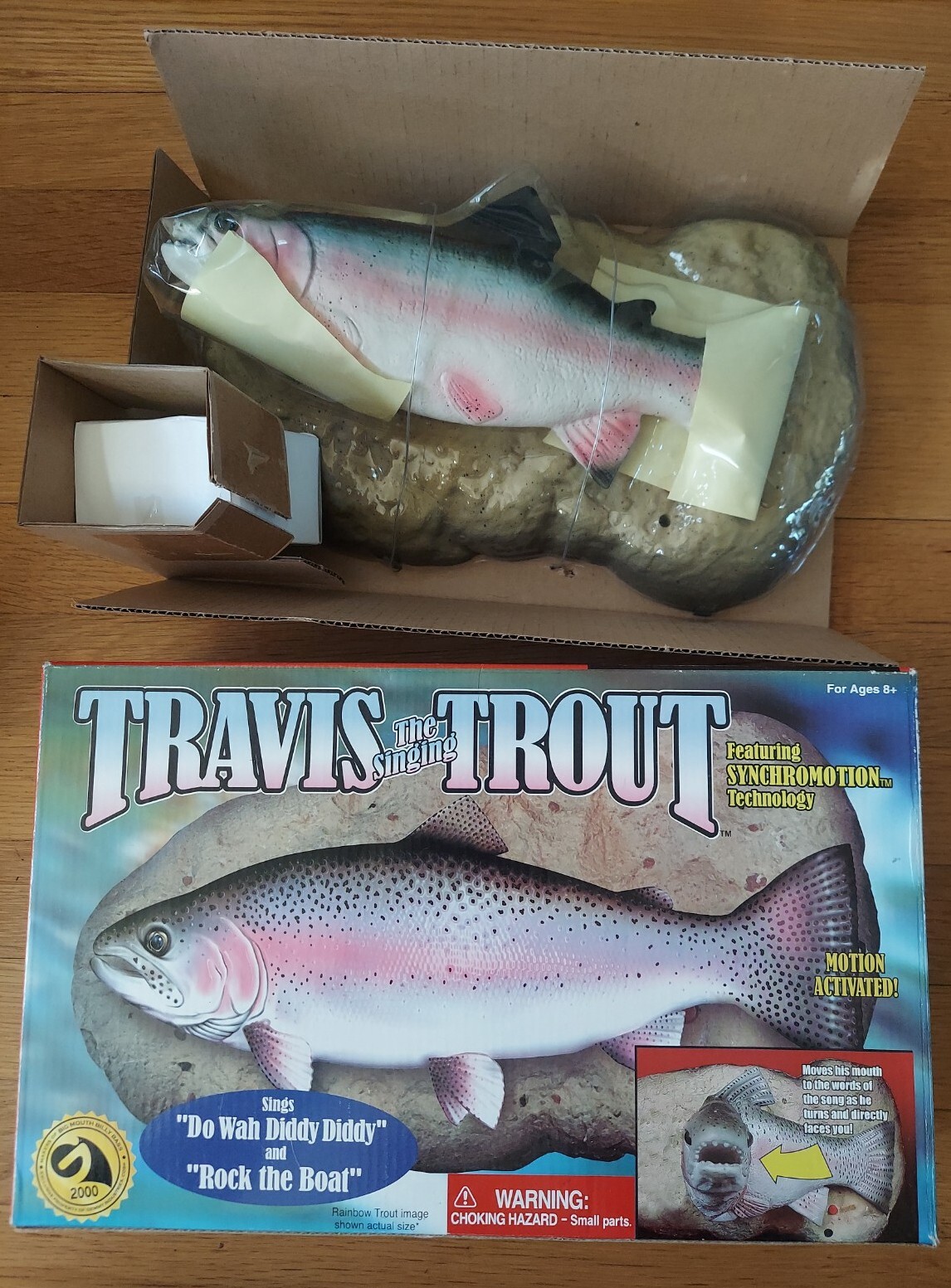 Vintage 1999 Travis The Singing Trout Gemmy Animated Fish Wall Mount O ...