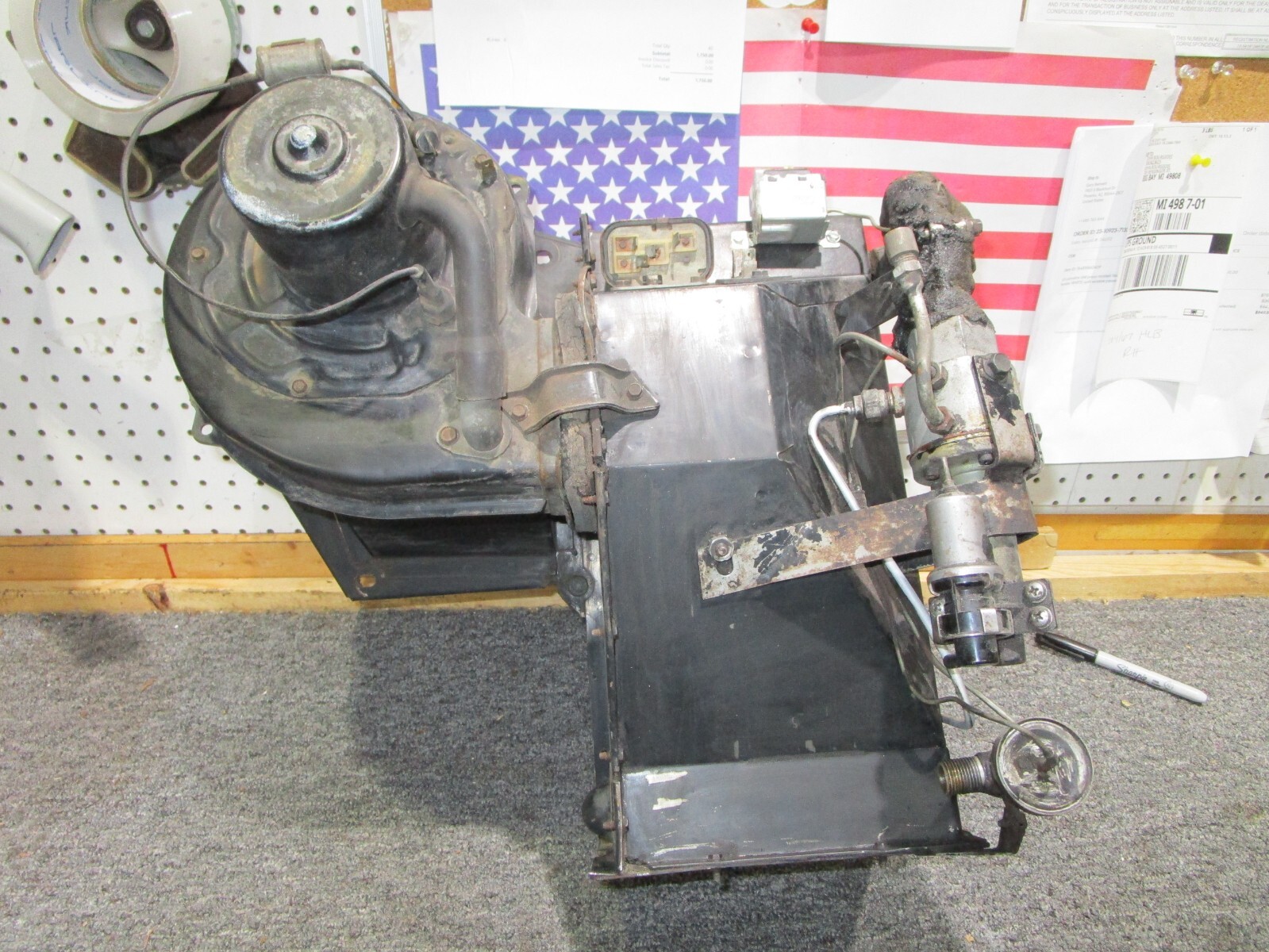 64/65 corvette C60 4 season air conditioning steel evaporator box GM ...