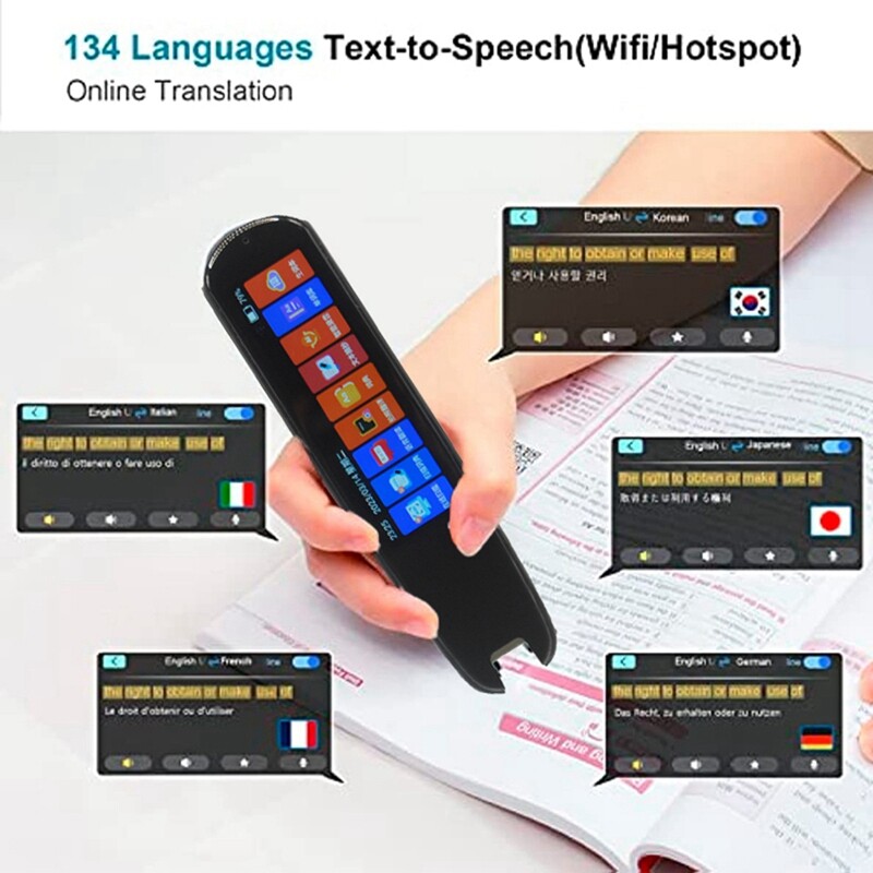 3X(Scan Reader Pen Translatorand Reading Pen for Dyslexia Autism ...