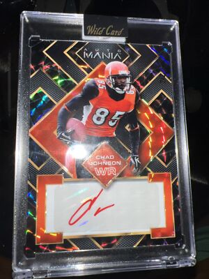 Chad Johnson 2023 Wild Card Auto Mania AMSQ-A #2/2 SP OSU Bengals RC ...