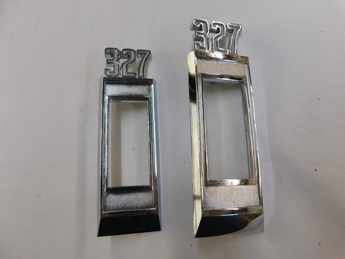 NOS 1969 Chevrolet Impala 327 OEM Emblem Ornament Trim Chevy Marker ...