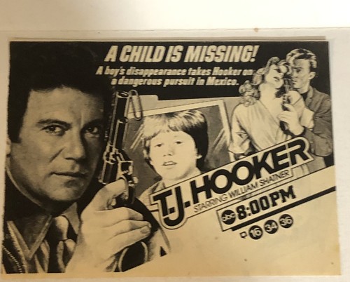 TJ Hooker Tv Guide Vintage Print Ad William Shatner Heather Locklear ...