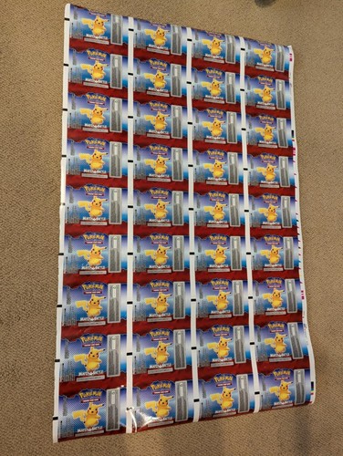 Authentic Uncut Pack Wrapper Sheet 2022 Mcdonalds Match Battle Pokemon ...