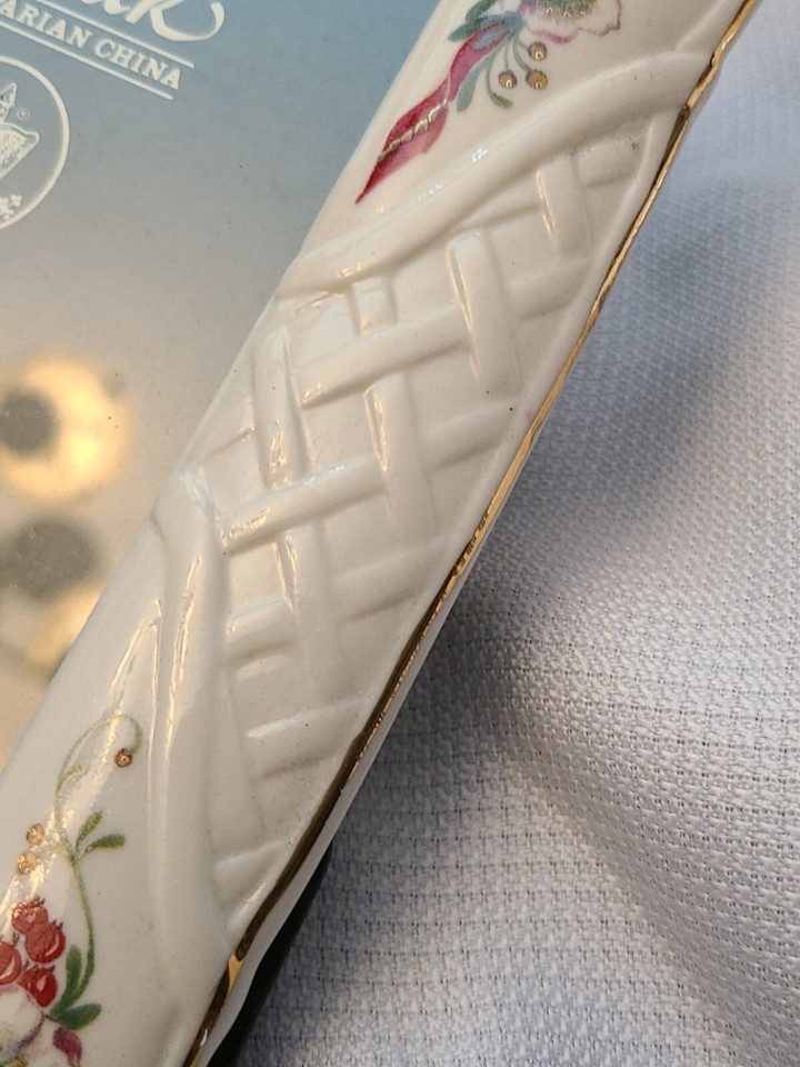 Belleek Photo Frame Fine Parian China For 5x4 Picture Winter Rose | eBay