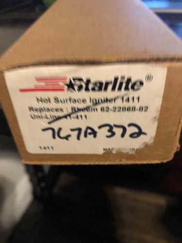 767A-372 Starlite Furnace Hot Surface Ignitor for Rheem 62-22868-92 ...