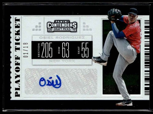 2019 Contenders DP Osiel Rodriguez Rookie Auto /18 New York Yankees ...