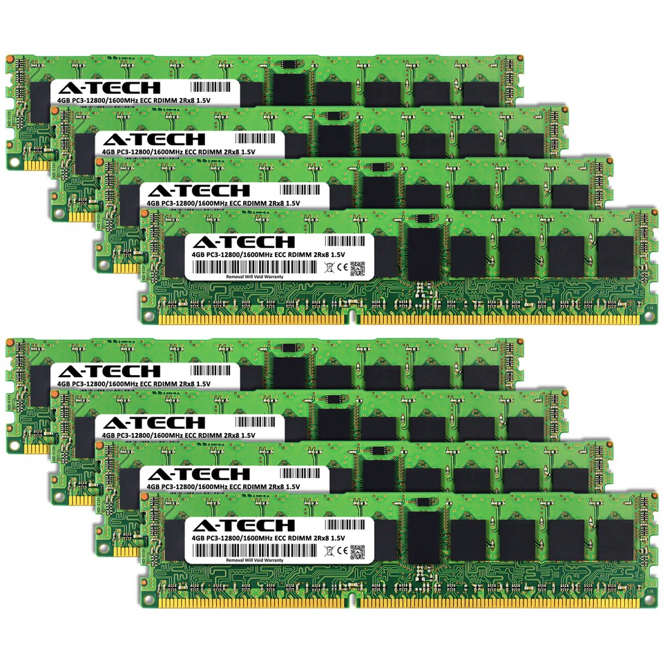 32GB 8x 4GB PC3-12800R RDIMM ASUS RS720QA-E6/RS12 RS724QA-E6/RS12 ...