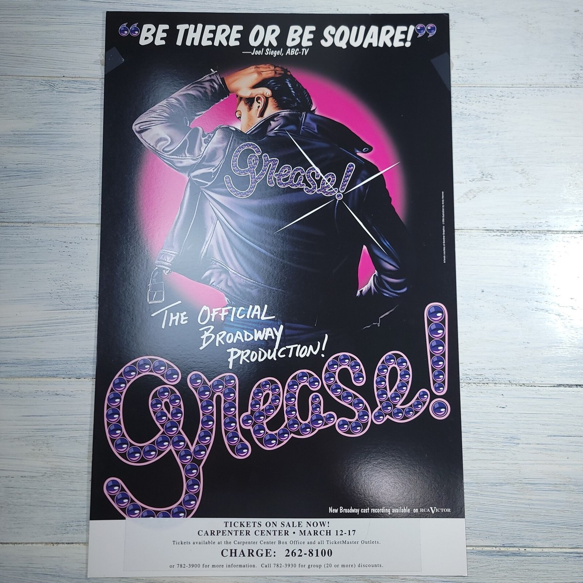 Grease Broadway Plakat Rent Musical Signed Broadway Poster