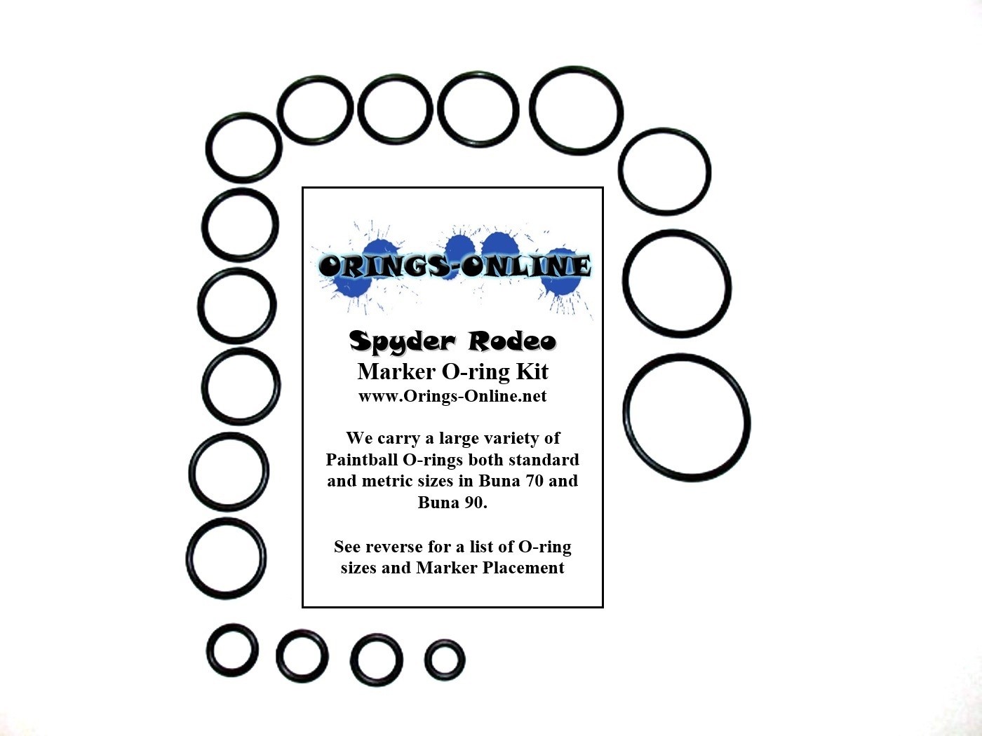 Spyder Rodeo Paintball Marker O-ring Oring Kit x 2 rebuilds / kits | eBay