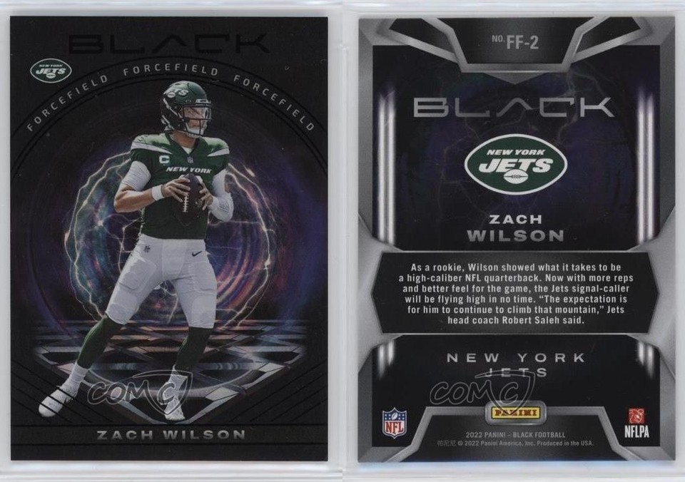 2022 Panini Black ForceField Zach Wilson #2 8mm | eBay
