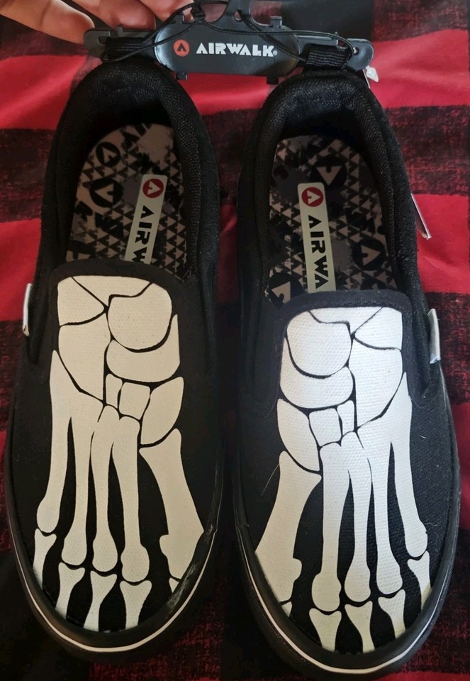 Airwalk Skeleton Slip On Shoes NWT | eBay