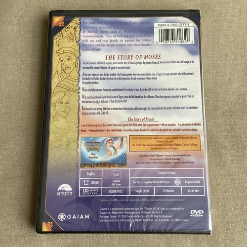 Bible Stories: The Story Of Moses (DVD NEW 1998) Charlton Heston ...
