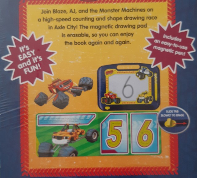 Nickelodeon Blaze and The Monster Machines Magnetic Drawing Board & Pen ...