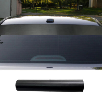 130x20cm Matte Black Car Windscreen Sun Strip Sticker Car Accessories ...
